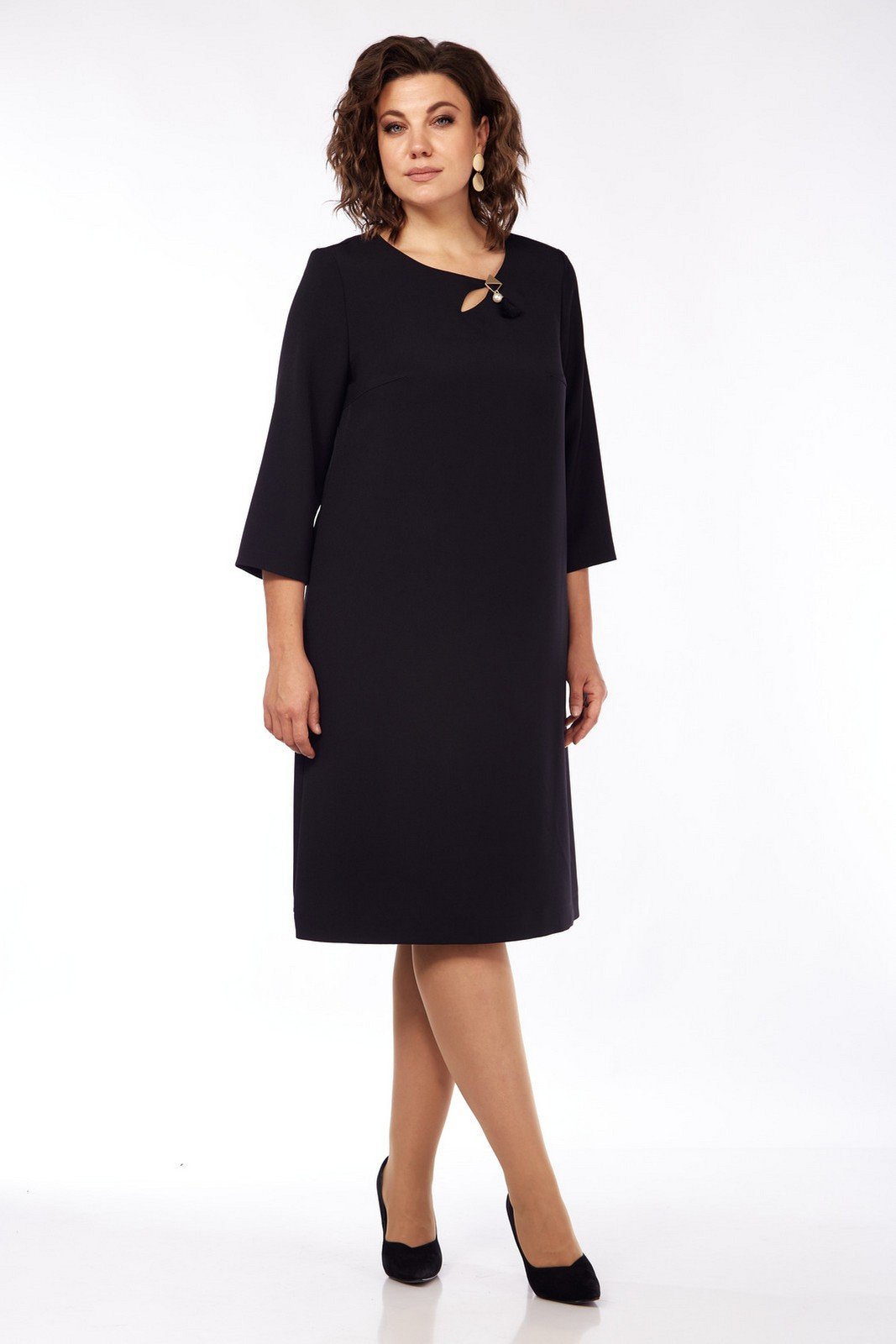 Платье 1097 черный VI ORO купить в интернет магазине Велесмода